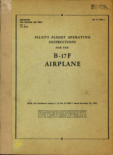 Pilot's Flight Operating Instructions for B-17F and G - AirCorps Library