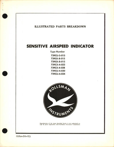 Illustrated Parts Breakdown for Kollsman Sensitive Airspeed Indicator ...