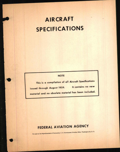 Aircraft Specifications - AirCorps Library