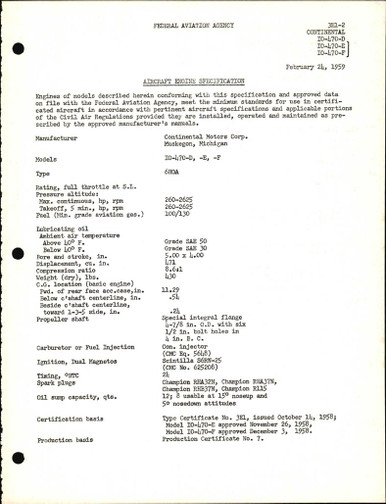 IO-470-D, -E, and -F - AirCorps Library