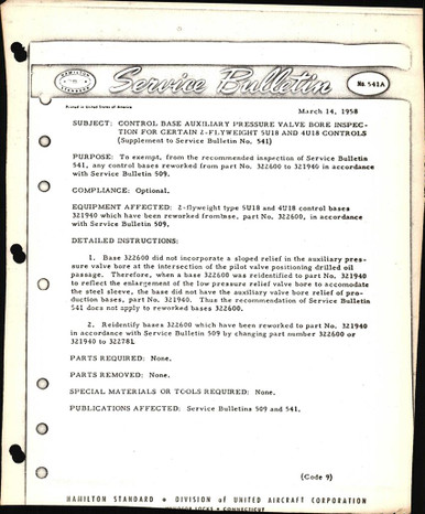 Control Base Auxiliary Pressure Valve Bore Inspection for Certain 2 ...