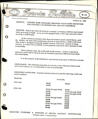 Control Base Auxiliary Pressure Valve Bore Inspection for Certain 2 ...
