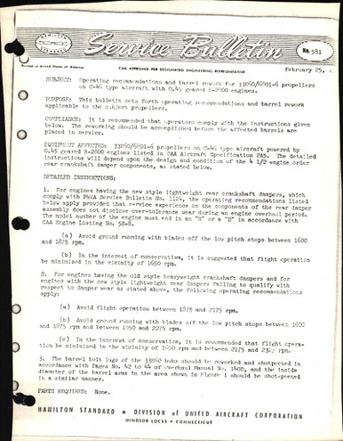 Operating Recommendations and Barrel Rework for 33E60/6801-6 - AirCorps ...
