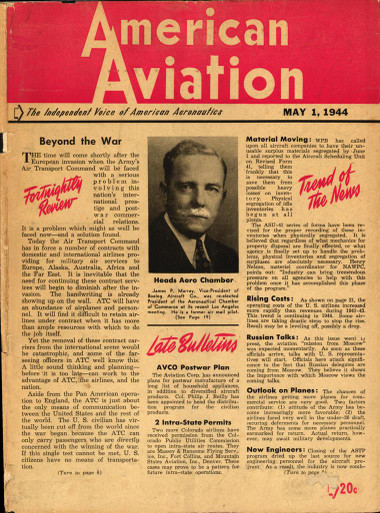 American Aviation Magazine - Volume 7 - No. 23 - AirCorps Library