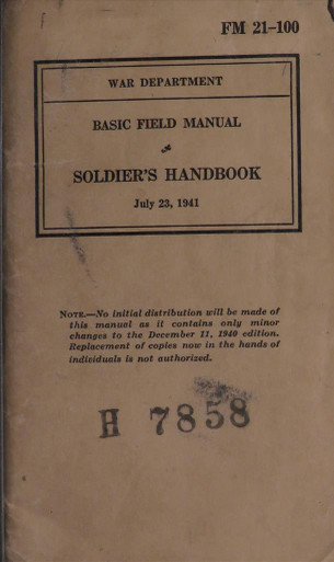 Soldier's Handbook - Basic Field Manual - AirCorps Library