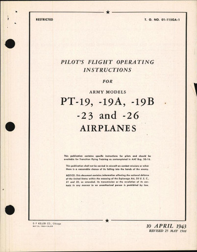 Pilot's Flight Operating Instructions for PT-19, -19A, -19B, PT-23, and ...