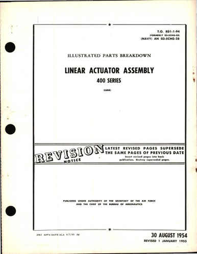 Illustrated Parts Breakdown for Linear Actuator Assembly 400 Series ...