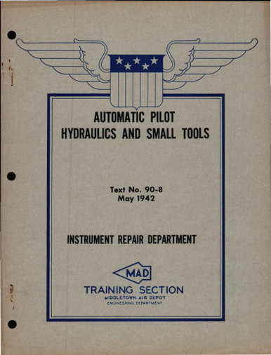 Automatic Pilot Hydraulics and Small Tools - Instrument Repair ...