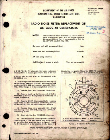 Replacement of Radio Noise Filter on G300-4B Generators - AirCorps Library