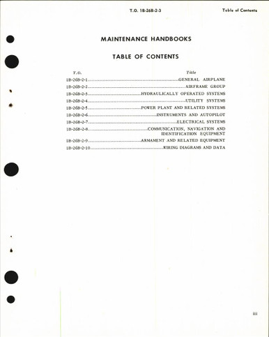 Maintenance Instructions for B-26B, B-26C, TB-26B, TB-26C, and JD-1 ...