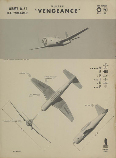 A-31 Vengeance Recognition Poster - AirCorps Library