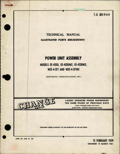 Illustrated Parts Breakdown for Power Unit Assembly - AirCorps Library