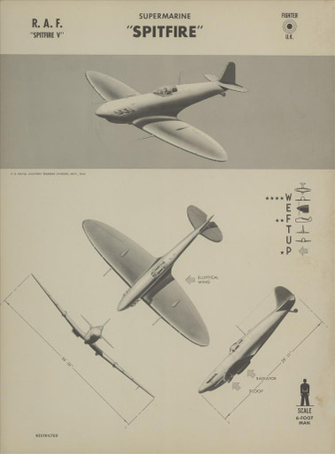 Spitfire Recognition Poster - AirCorps Library