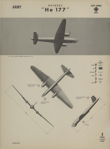 Heinkel He 177 Recognition Poster - AirCorps Library