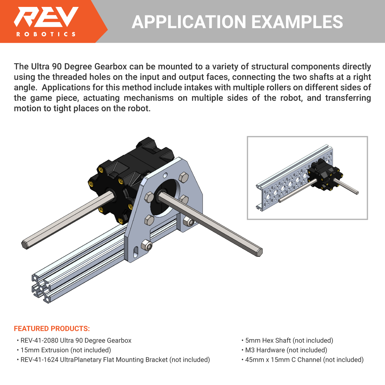 Ultra 90 Degree Gearbox - REV Robotics - Europe