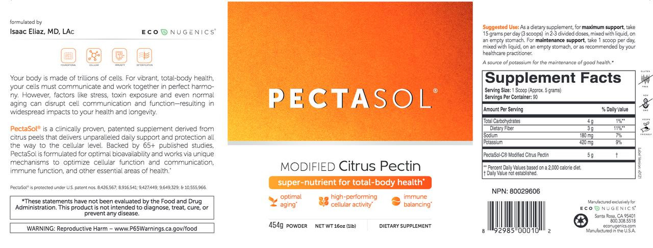 EcoNugenics PectaSol-C Modified Citrus Pectin - Chronic Lyme Disease Help