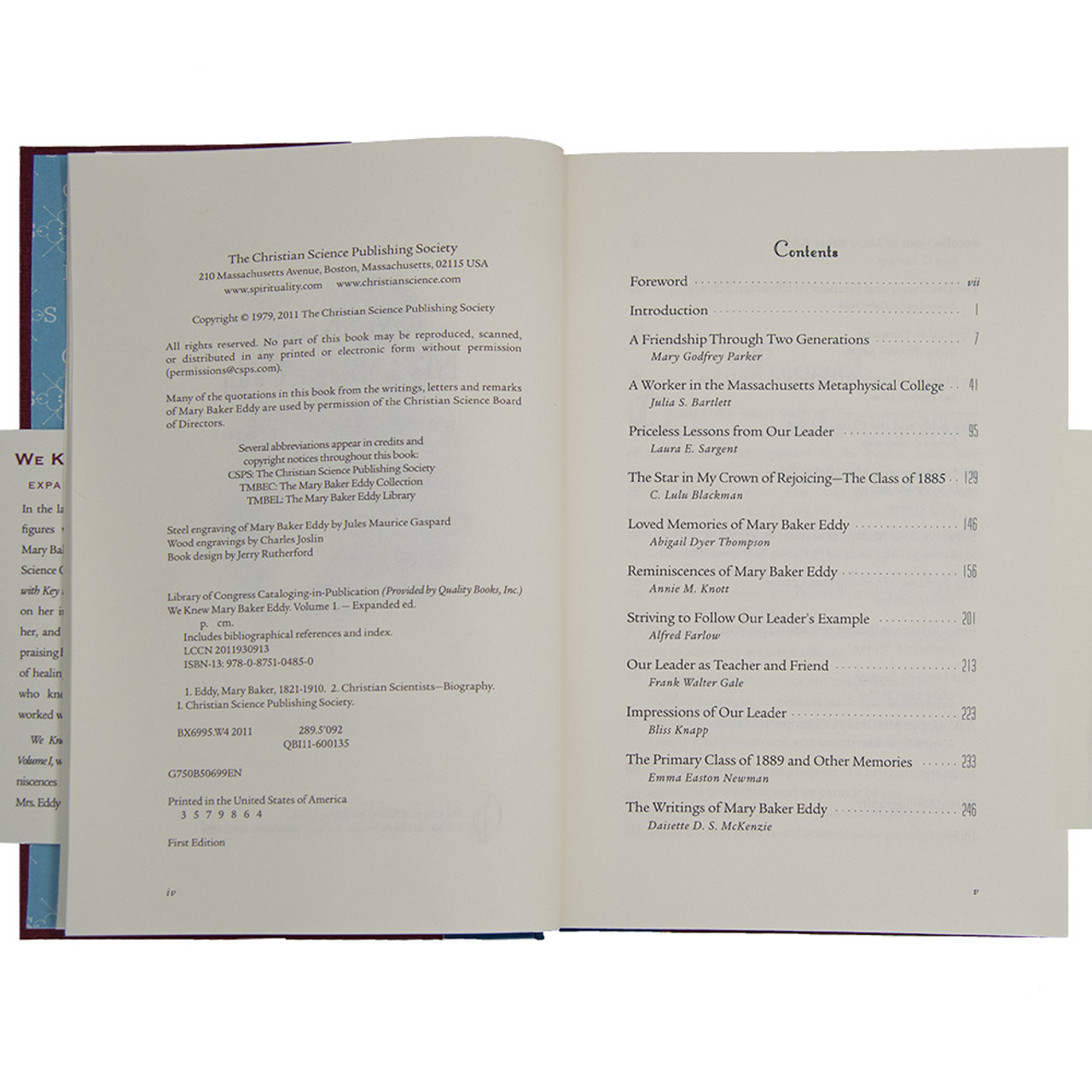 We Knew Mary Baker Eddy, Volume 1 (Hardcover) - Christian Science Online Shop