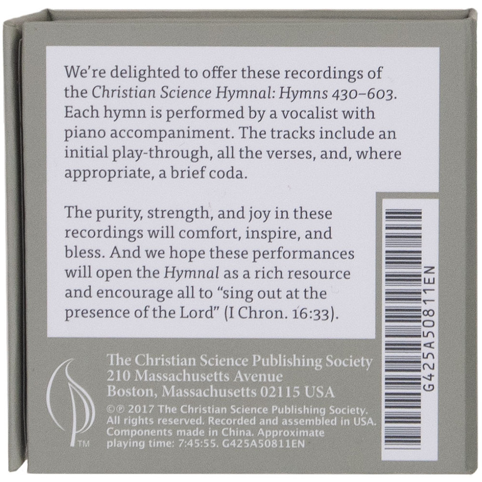 Christian Science Hymnal: Hymns 430–603 (Music USB) - Christian Science ...