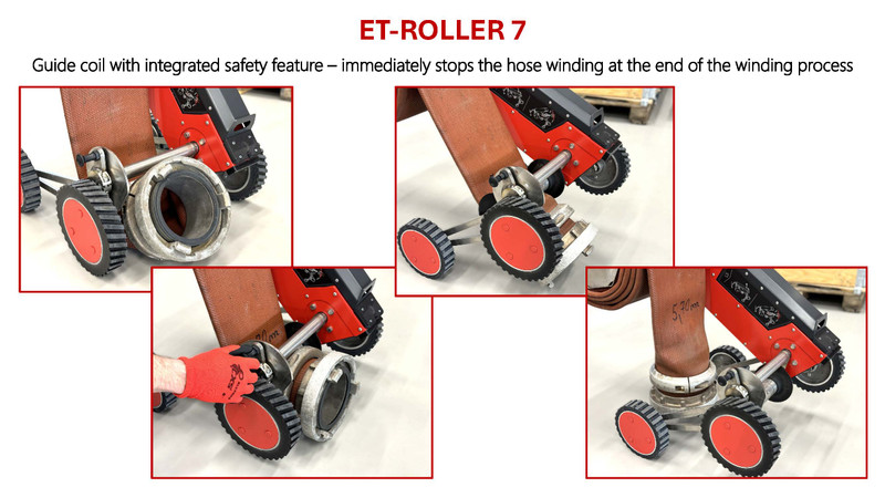 ET-Roller 7 - BACKSAVER - Electric roller for fire hoses - For hoses up ...