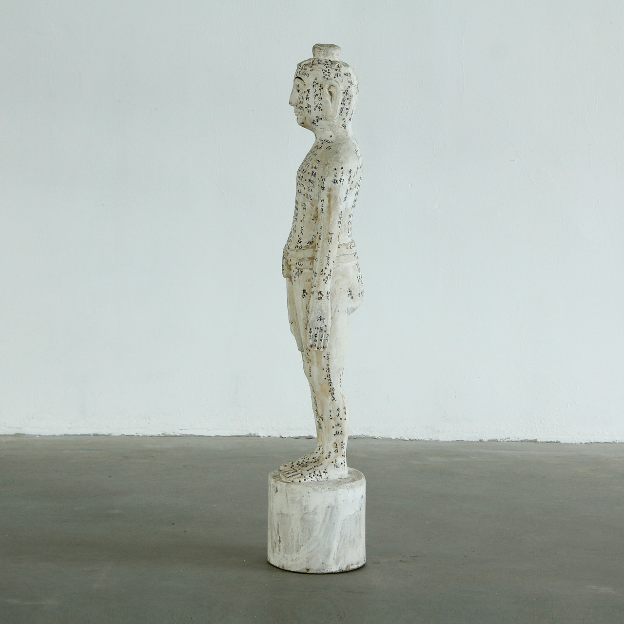 Acupuncture Male Figure Model Antique White Approx. 40"H - Lilys Living