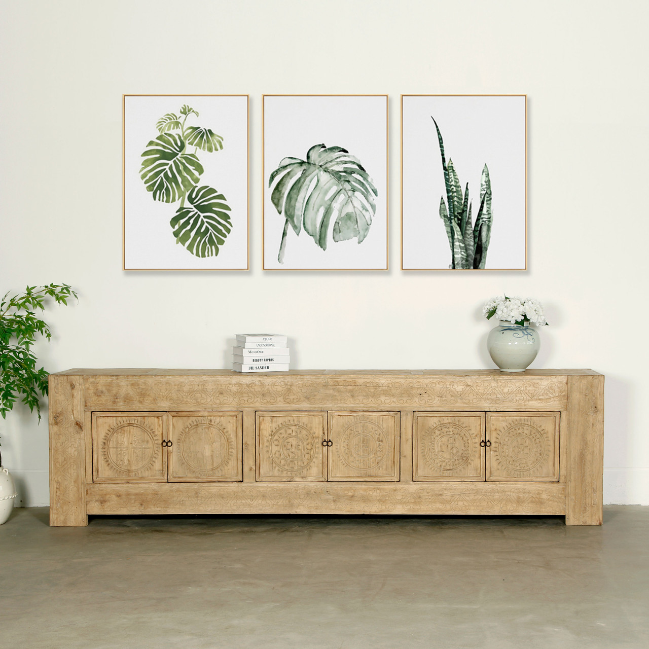 Antique Xinjiang Sideboard 113x18.5x30H - Lilys Living