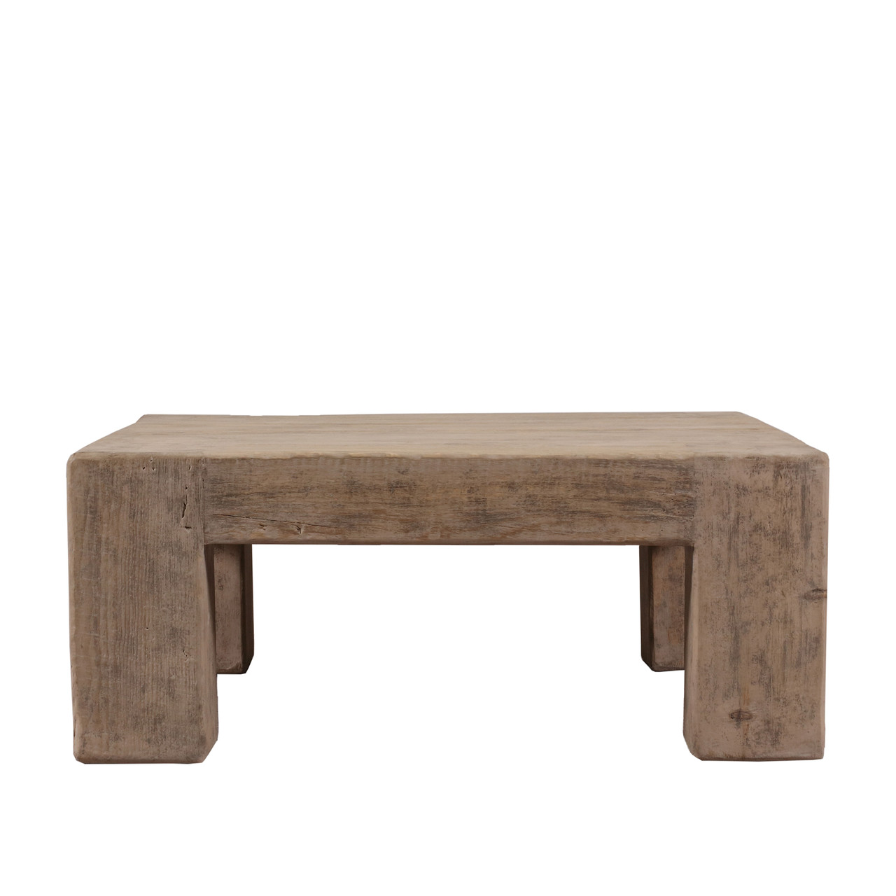 40" Square Ravello Coffee Table Weathered Gray, 16.5" High.