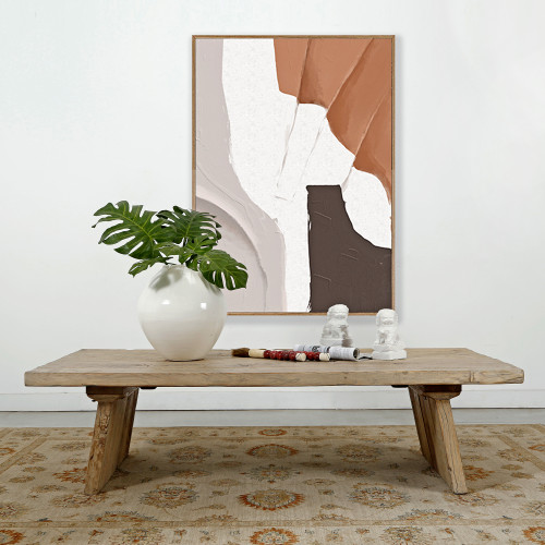 Sled Coffee Table Weathered Natural Large 67x31x18H Lilys Living