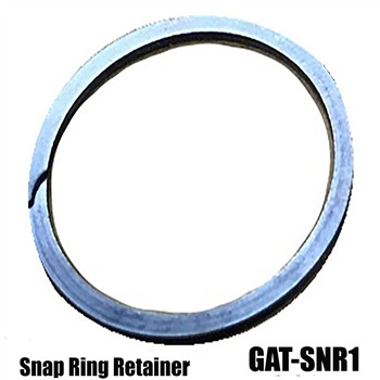Snap Ring retainer secures steel ring an U-Cup in place