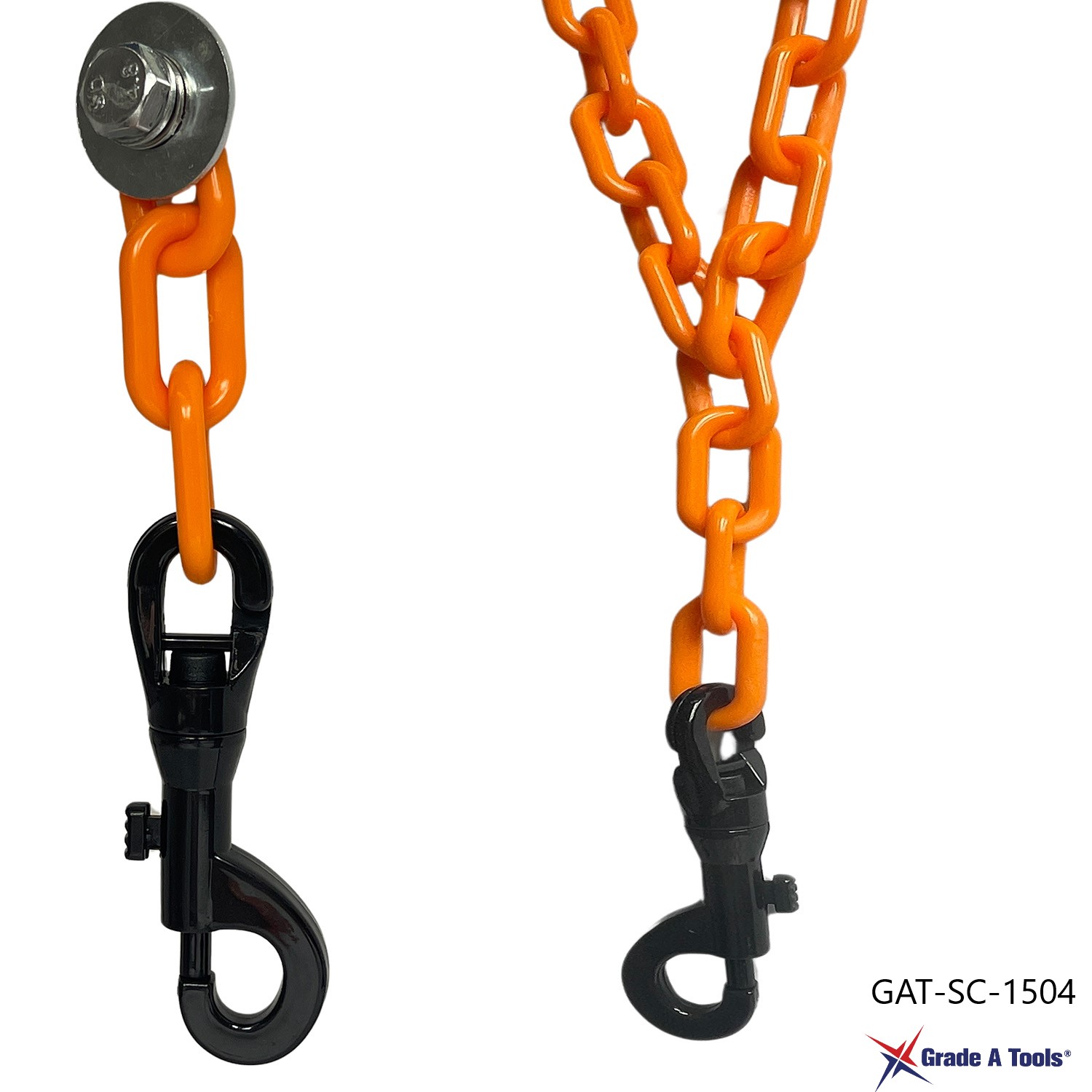 Plastic Safety Chain Easy Spring Loaded Plastic Snap Connector