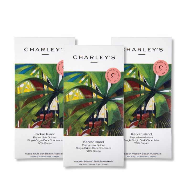 3 X Dark Chocolate Premium Single Origin Madang Province