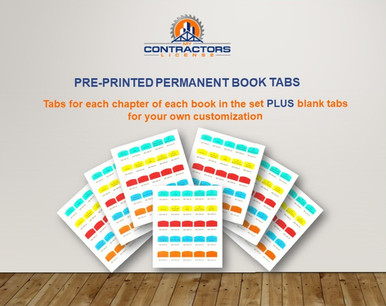 Pre-Printed Book Tabs for your NASCLA exam books - Contractor Book ...