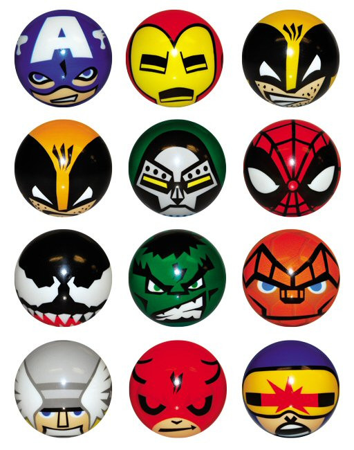Marvel Heroes 2 51mm Foam Balls - CandyMachines.com