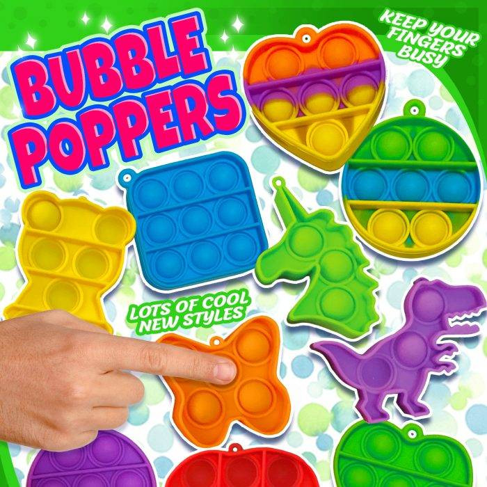 Mini Bubble Poppers Vending Capsules (2-inch)