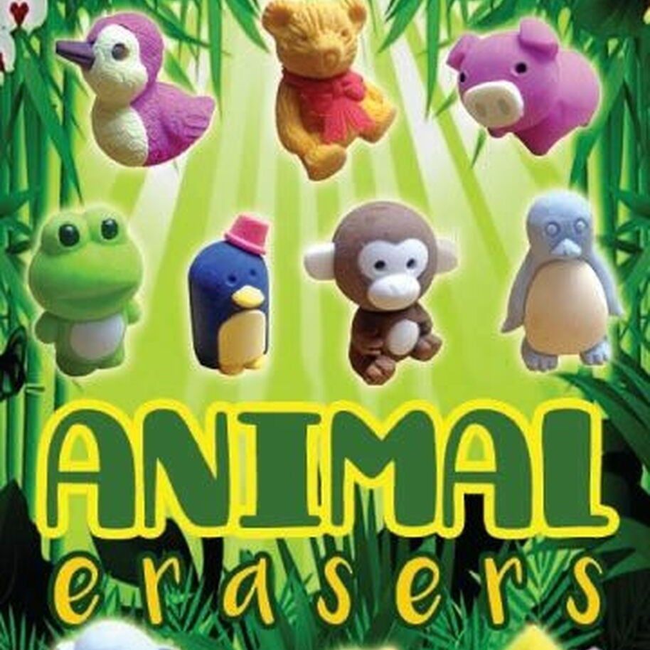 Animal Zoo Erasers Vending Capsules (1 inch) - CandyMachines.com