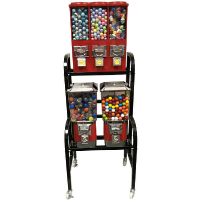 Multi-Vend 6 Way Candy & Gumball Rack - CandyMachines.com