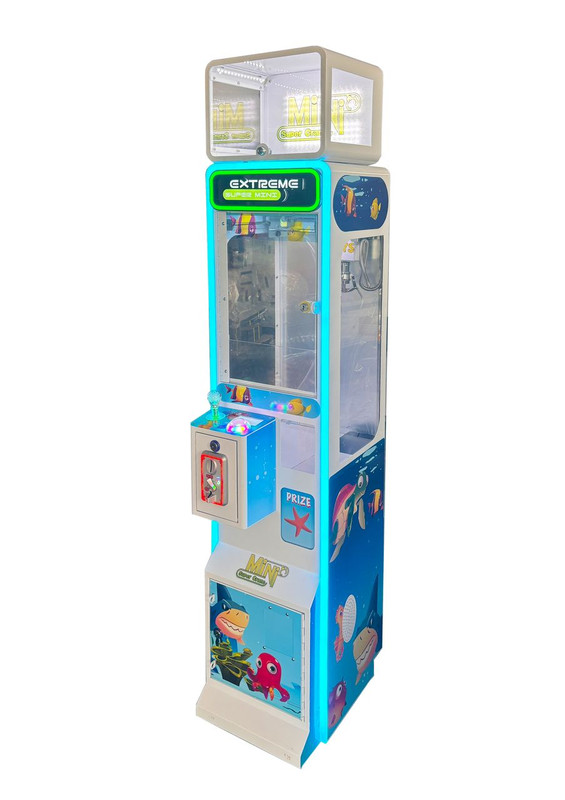Blue Super Mini Crane Claw Vending Machine, 2-Year Warranty