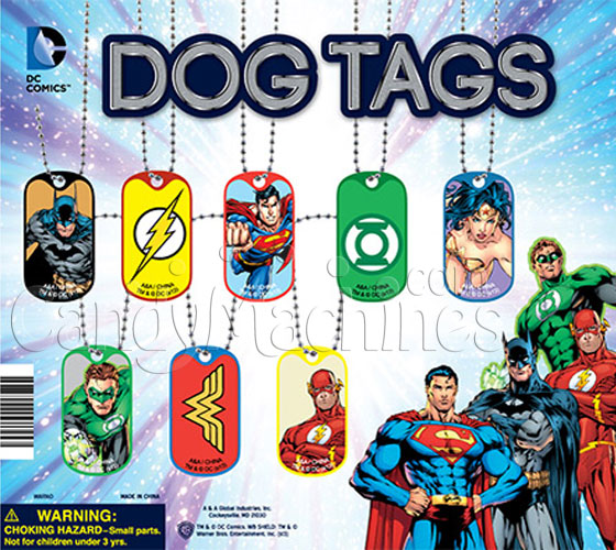 DC Comics Dog Tags Vending Capsules (2-inch) - CandyMachines.com