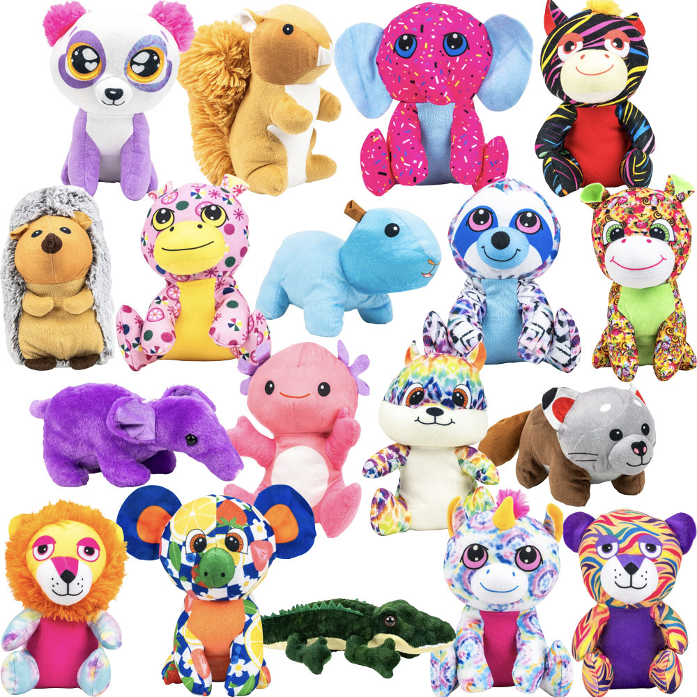 Medium Generic Plush #55 Mix (8-9 inch) 108 ct - CandyMachines.com