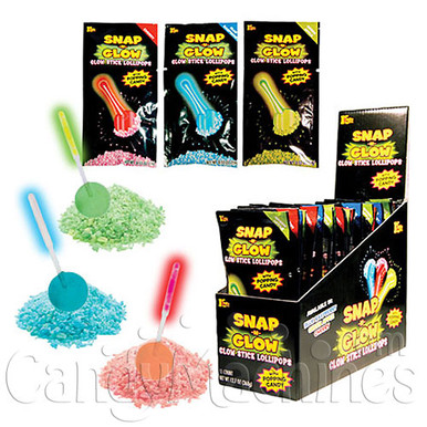 Snap-N-Glow Lollipop with Popping Candy - CandyMachines.com