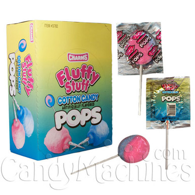 Fluffy Stuff Cotton Candy Pops 2 - CandyMachines.com