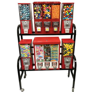 Eagle Multi-Vend Sticker and Tattoo Bulk Vending Rack - CandyMachines.com