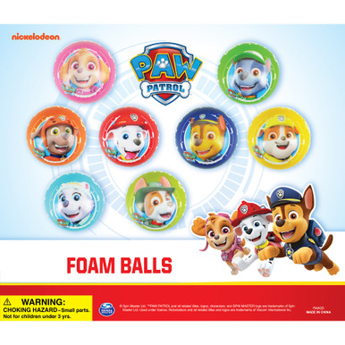 Paw Patrol Self Vend Foam Balls (2 inch) 50 ct - CandyMachines.com
