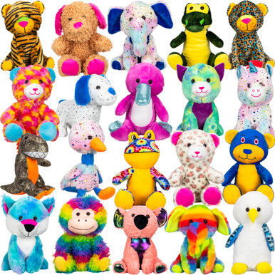 Jumbo Generic Plush #58 Mix (40 ct) 12 inch - 14 inch
