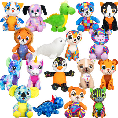 Medium Generic Plush #74 Mix (8-9 inch) 108 ct - CandyMachines.com