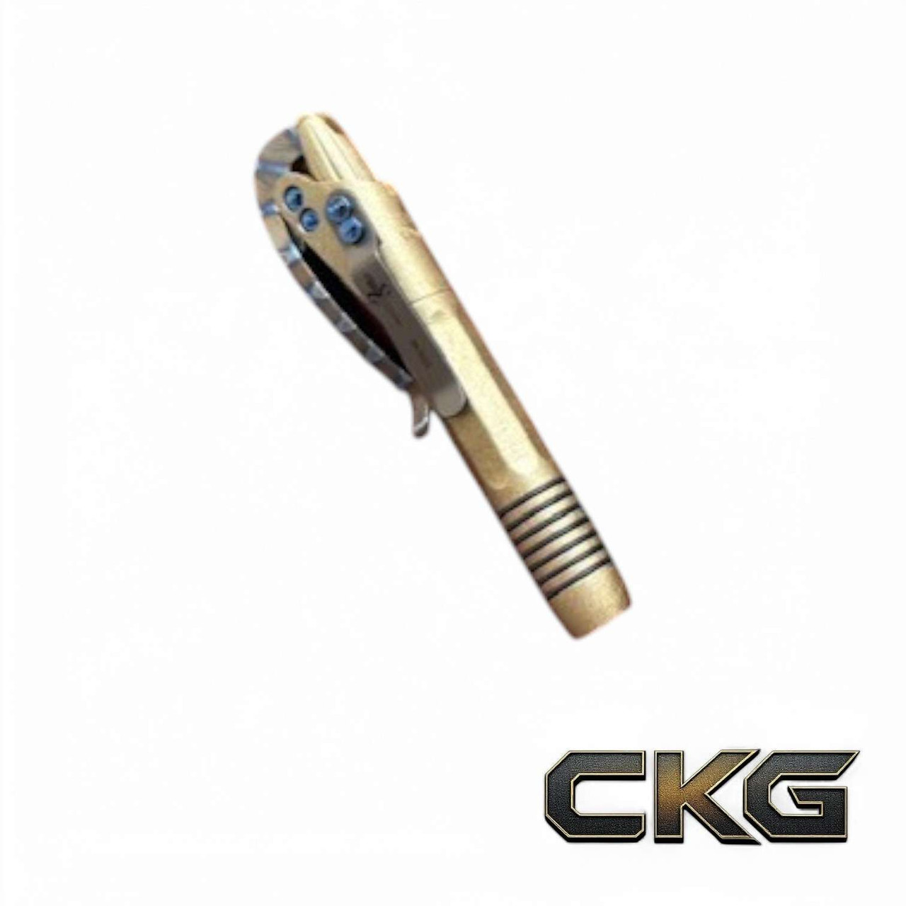 Microtech Siphon Ii Cryo Ice Brass W/Flamed Titanium Lever Cryo 401 ...