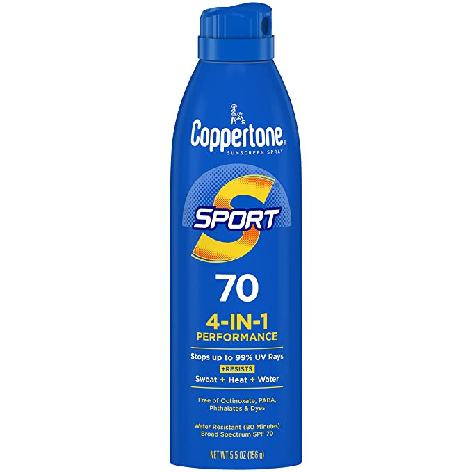 Coppertone Sport Continuous Spray Sweat Proof SPF #70 5.5 oz. - Fore ...