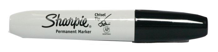 Sharpie "Chisel Tip" Ink Markers - Black - Fore Supply Company