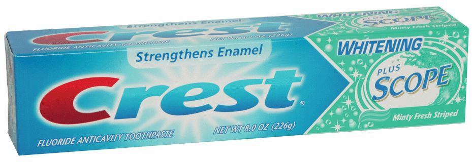 crest complete toothpaste with scope