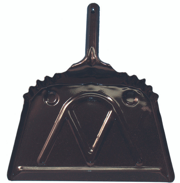 12" Black Metal Dust Pan - Fore Supply Company