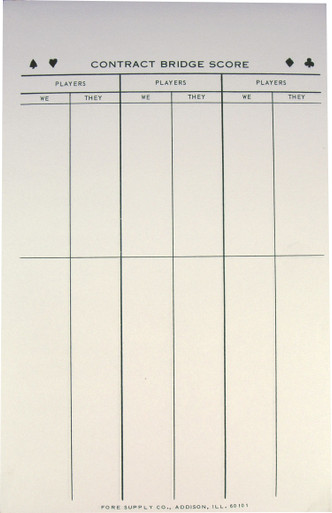 Plain Score Sheets - Fore Supply Company